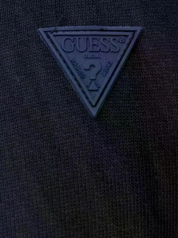 Guess Logo-patch Zip-up Hoodie