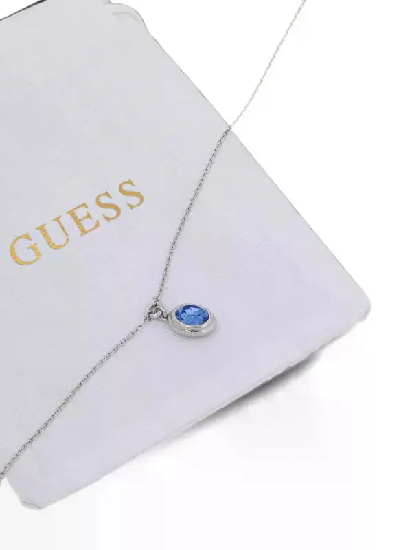 Guess Divine Crystal-pendant Cable-chain Necklace