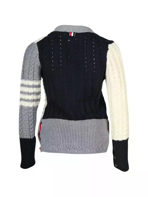Thom Browne 4 Bar Cable-knit Cardigan