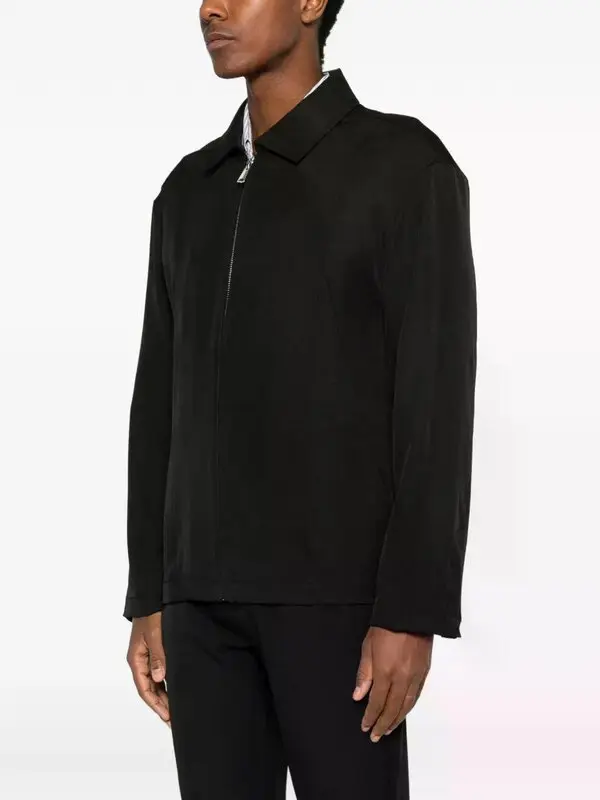 Imperial Zip-up Elasticated-hem Shirt