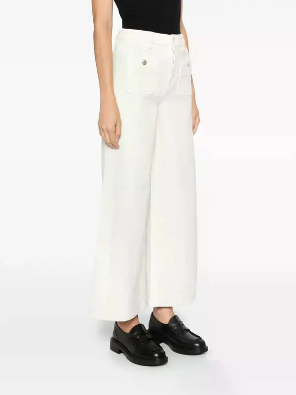 Maje Corduroy Wide-leg Trousers