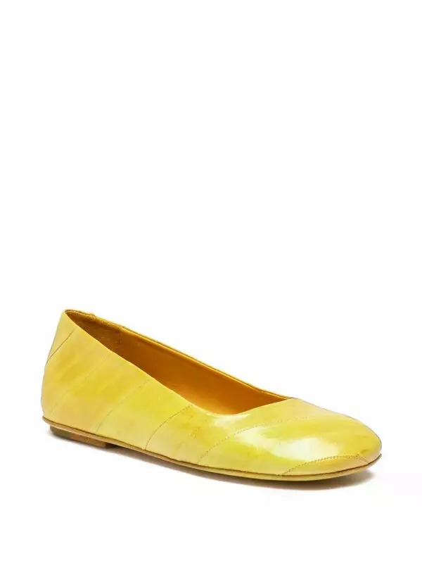 Officine Creative Meredith 003 Panelled-leather Ballet Flats