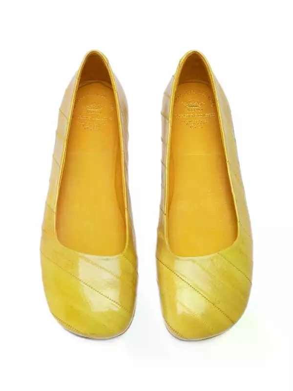 Officine Creative Meredith 003 Panelled-leather Ballet Flats