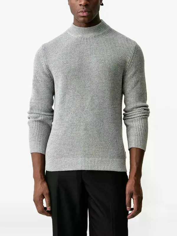 JOOP! Ribbed-knit Mock-neck Sweater