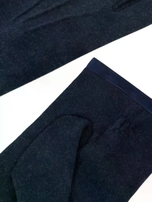 Boggi Milano Gloves In Wool Jersey - Blue