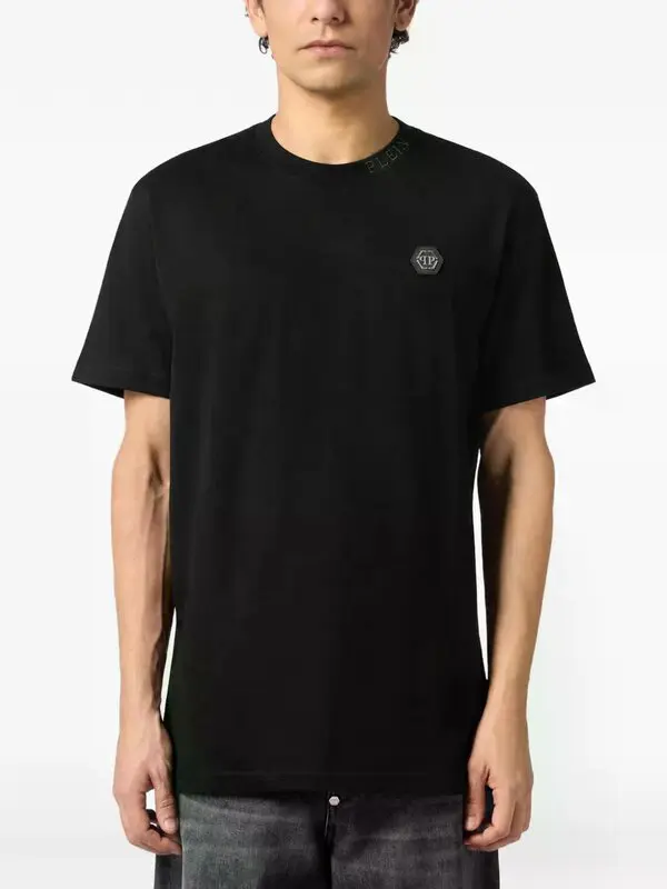 Philipp Plein Round Neck T-shirt Neck Logo