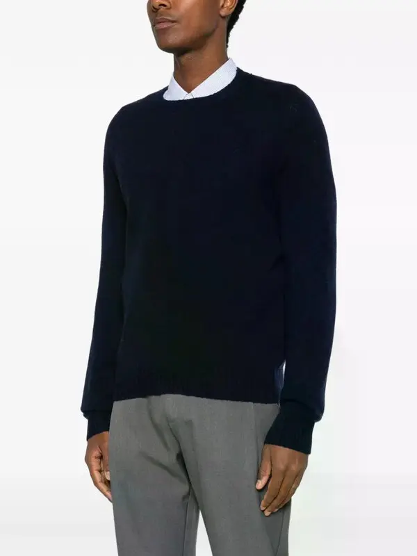 04651 / A TRIP IN A BAG Crew-neck Ribbed-trim Sweater