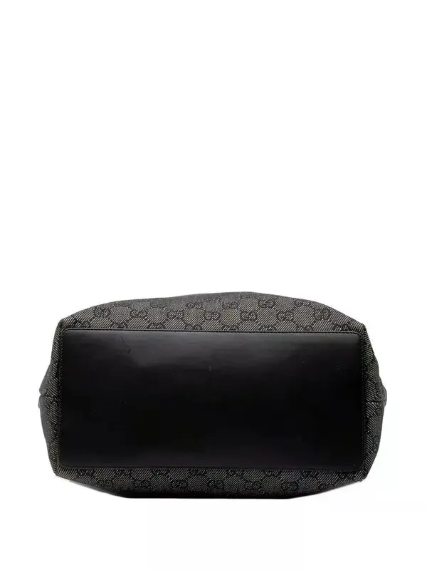 Gucci 2000-2015 Gg Denim Tote Bag - Grey