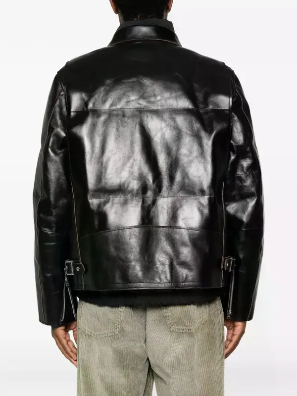 Sacai Leather Panelled Jacket