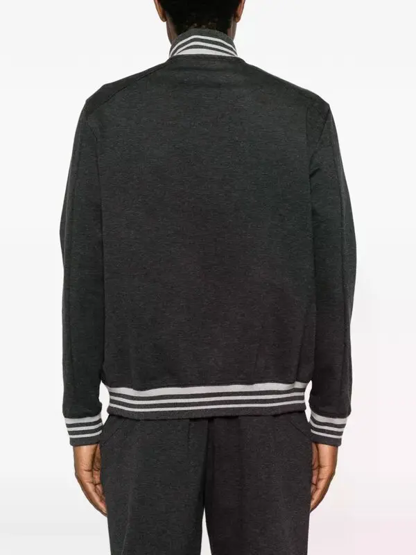 PANICALE Striped-trim Zip-up Jacket