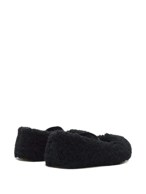 Moon Boot Shearling Ballet Flats