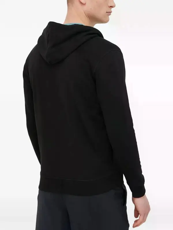 Guess Logo-patch Zip-up Hoodie