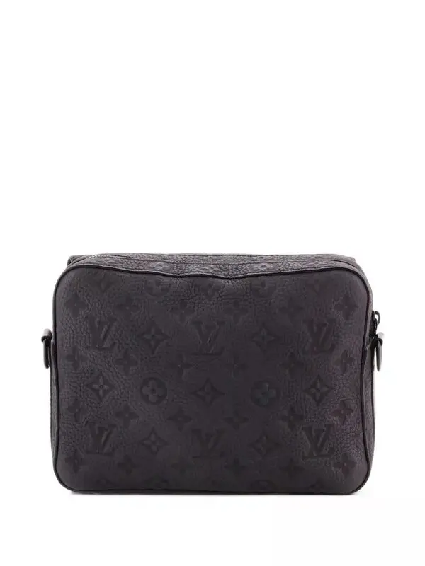 LOUIS VUITTON Steamer Messenger Bag Monogram Taurillon Leather Crossbody Bag