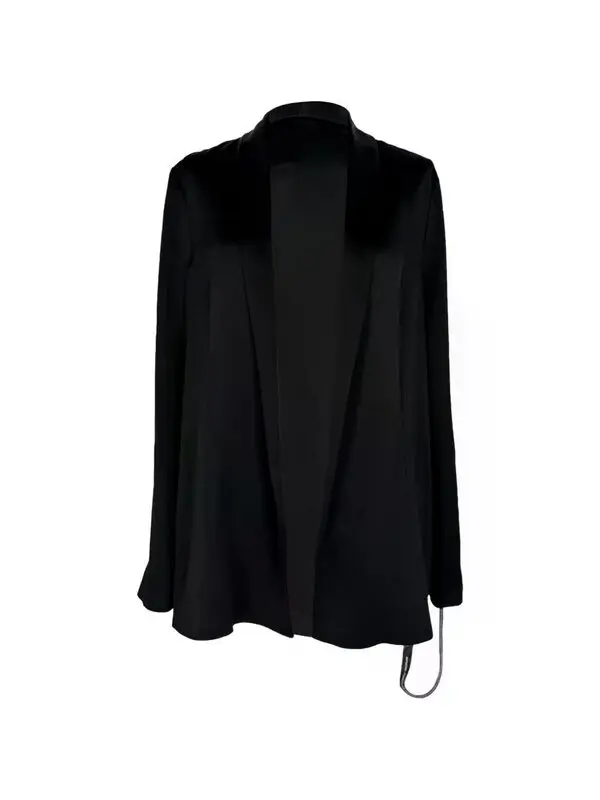 Galvan Open-front Blazer - Black