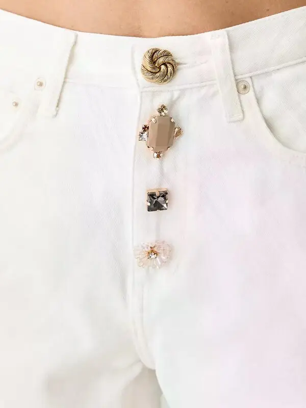 VICOLO Button-embellishment Short