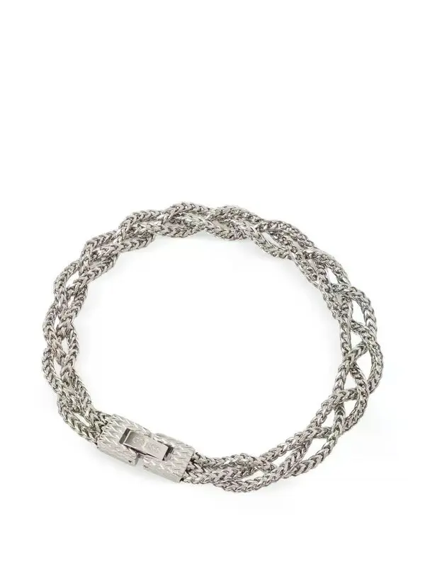Guess Braided Chain Bracelet - Silver