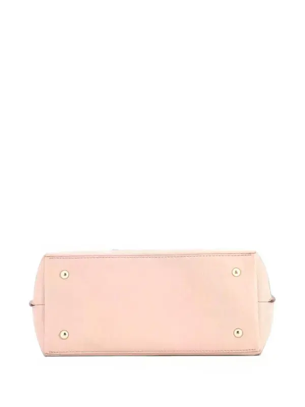 LOUIS VUITTON Lockme Ever Handbag Leather Mm Satchel - Neutrals
