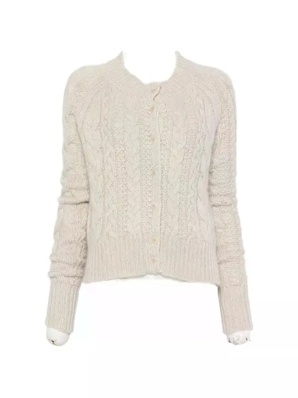 Ermanno Scervino Cable-knit Button-up Cardigan