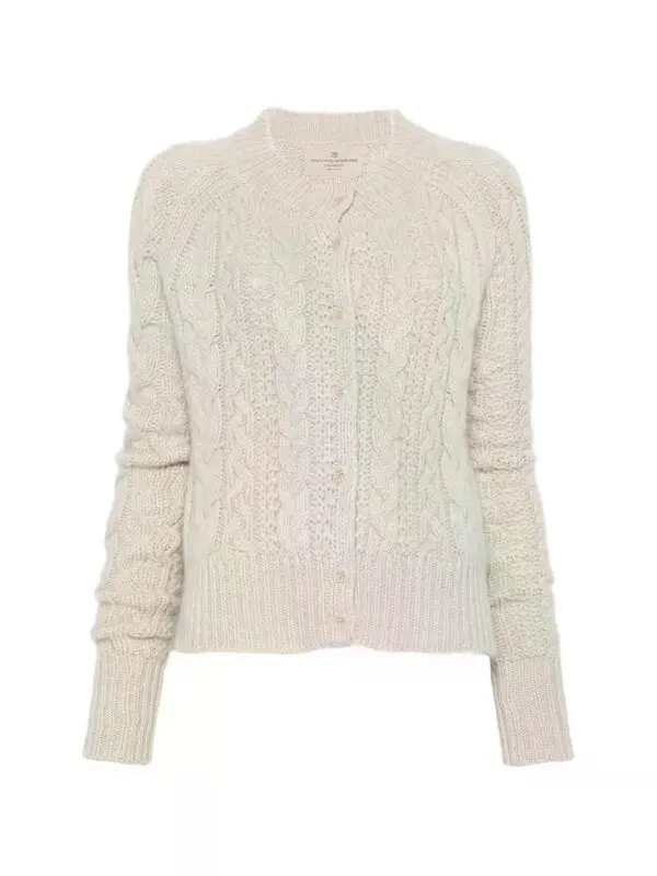 Ermanno Scervino Cable-knit Button-up Cardigan - Grey