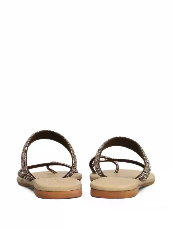 MC2 SAINT BARTH Cora Ring Sandals With Rhinestones