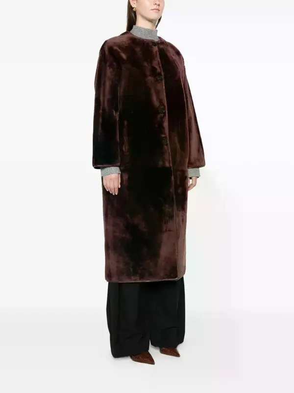 ARMA Rilana Faux-fur Coat - Red