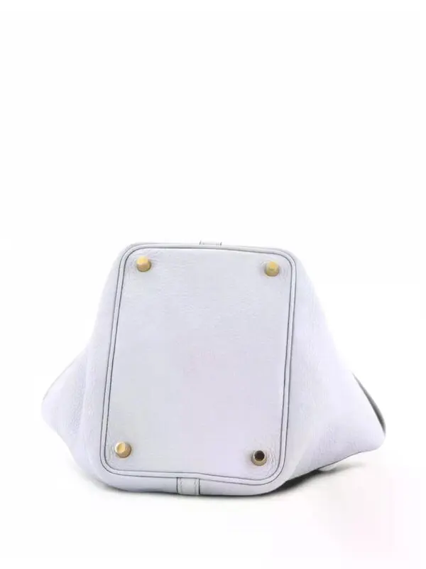 Hermès Picotin Lock Bag Clemence Pm Bucket Bag - Blue