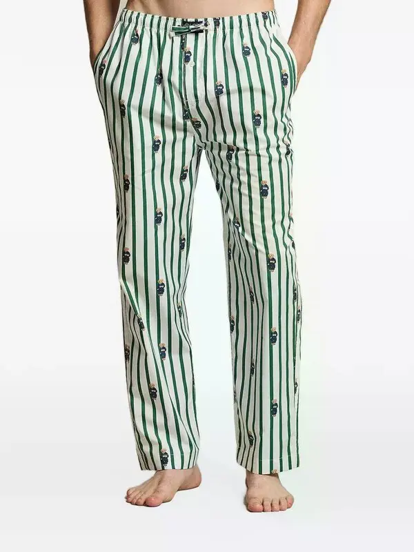 Polo Ralph Lauren Polo Bear Striped Cotton Pyjama Trousers