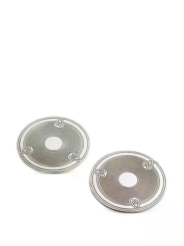 Christofle Louis-philippe Glass Coasters - Grey