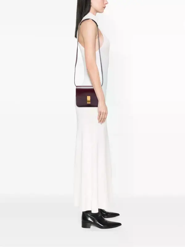 Celine 2019 Small Calfskin Classic Box Crossbody Bag - Red