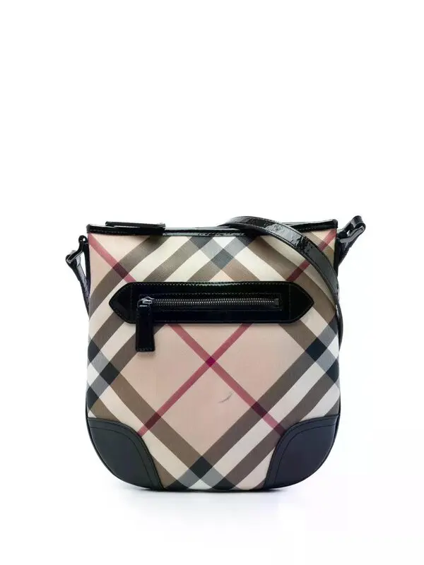 Burberry 2000-2017 Supernova Check Coated Canvas Dryden Crossbody Bag
