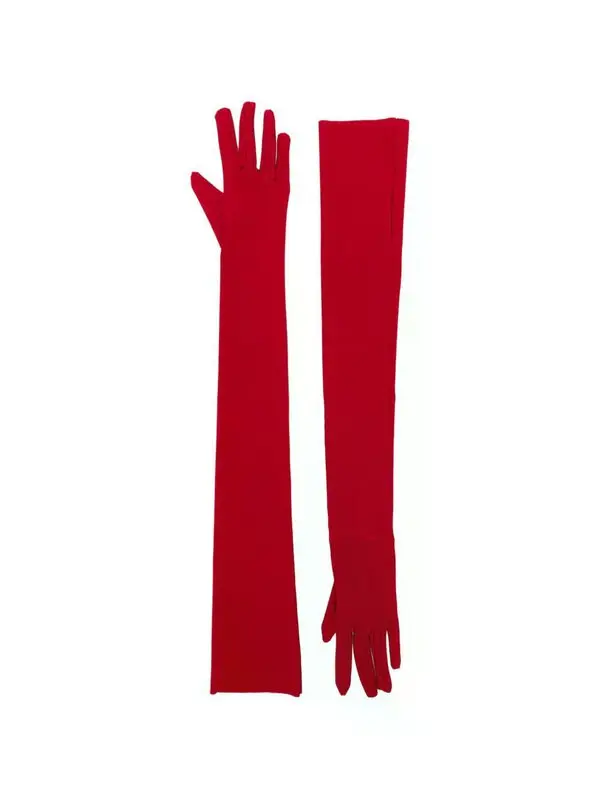 Norma Kamali Long-length Gloves - Red