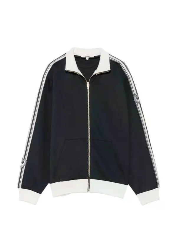 Maje Stripe-detail Zip-up Sweatshirt