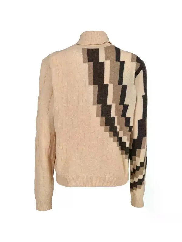 VERSUS Geometric-pattern Roll-neck Sweater