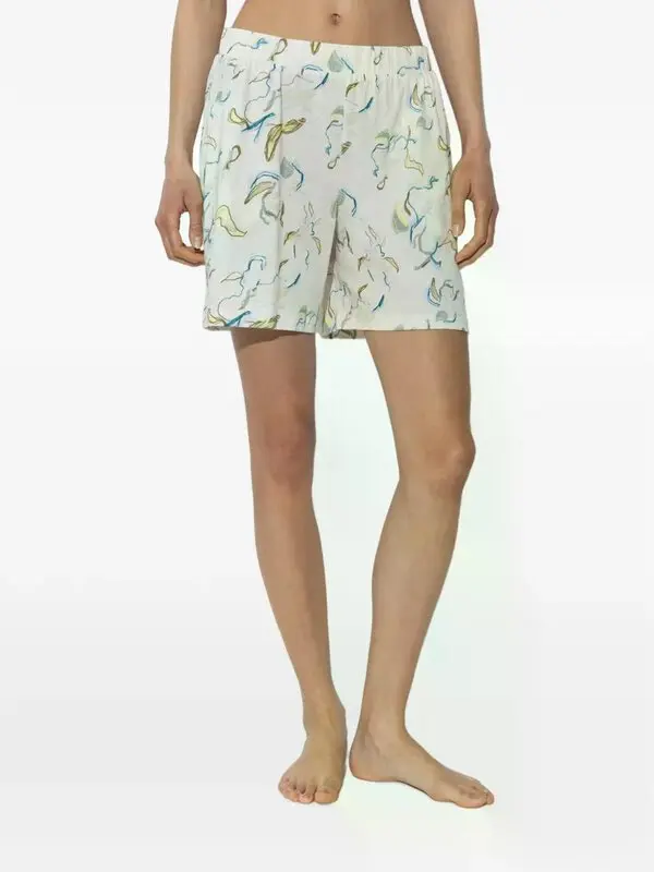 Hanro Graphic-print Shorts - Neutrals