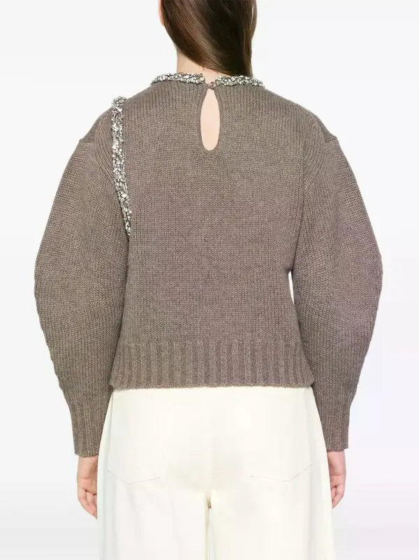 Simkhai Monroe Embellished Cut-out Sweater