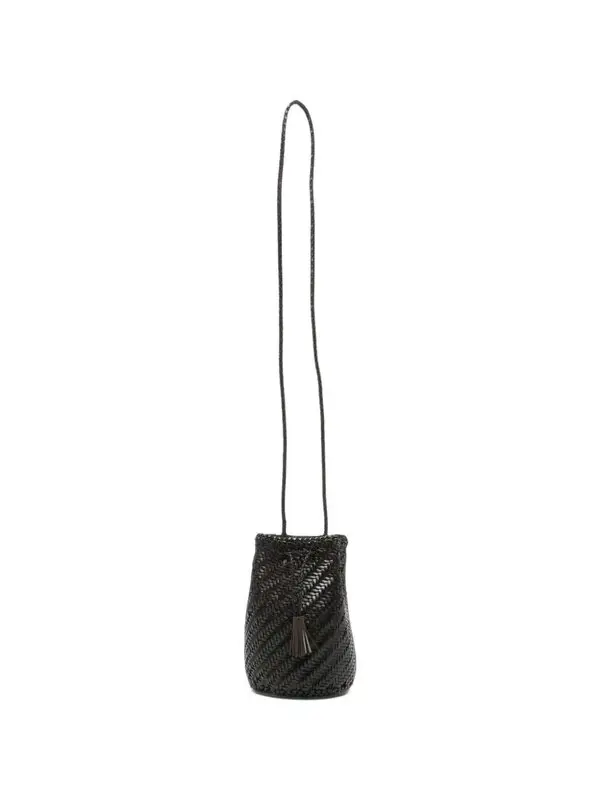 Dragon Diffusion Pompom Double Jump Bucket Bag - Brown