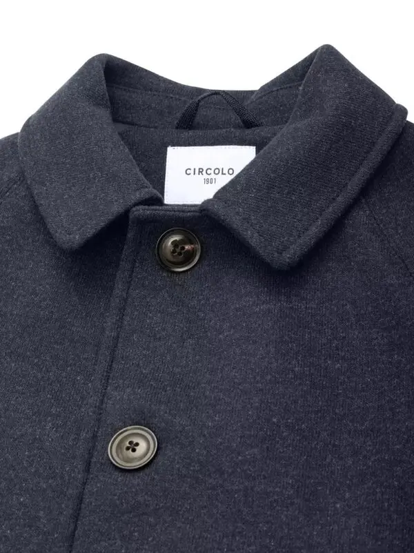 CIRCOLO 1901 Raglan-sleeve Button-up Coat
