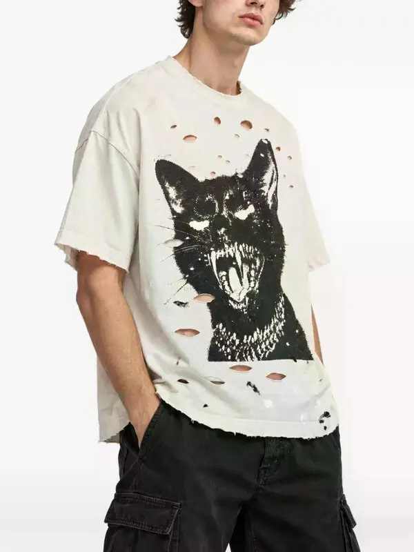 WARMAN Cat-print T-shirt