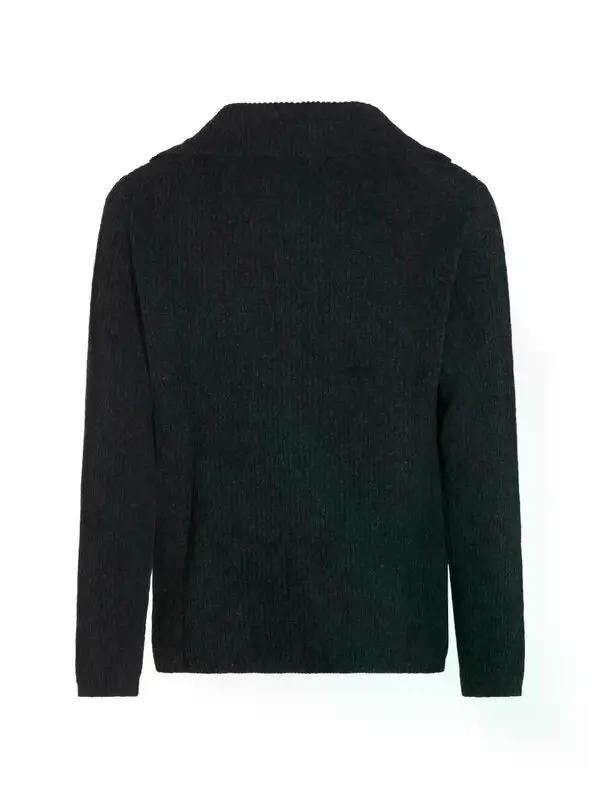 Altea Ribbed-knit Notched-lapel Cardigan