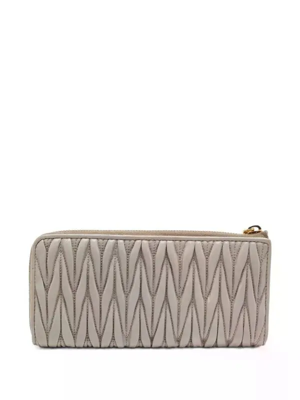 Miu Miu Matelassé Leather Wallet