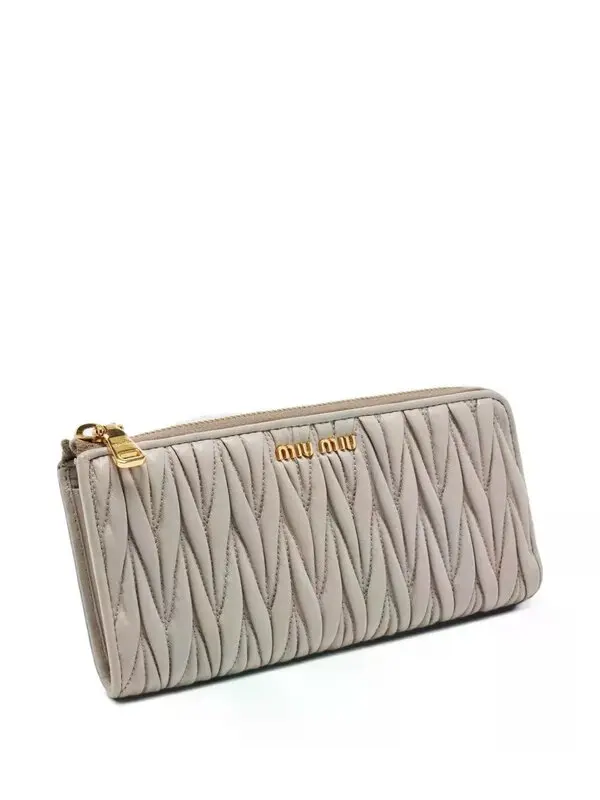 Miu Miu Matelassé Leather Wallet