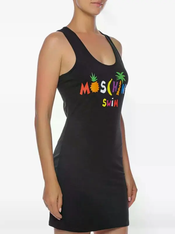 Moschino Logo-print Racerback Mini Dress