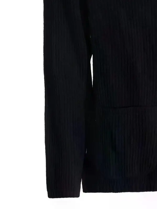 Altea Ribbed-knit Notched-lapels Cardigan