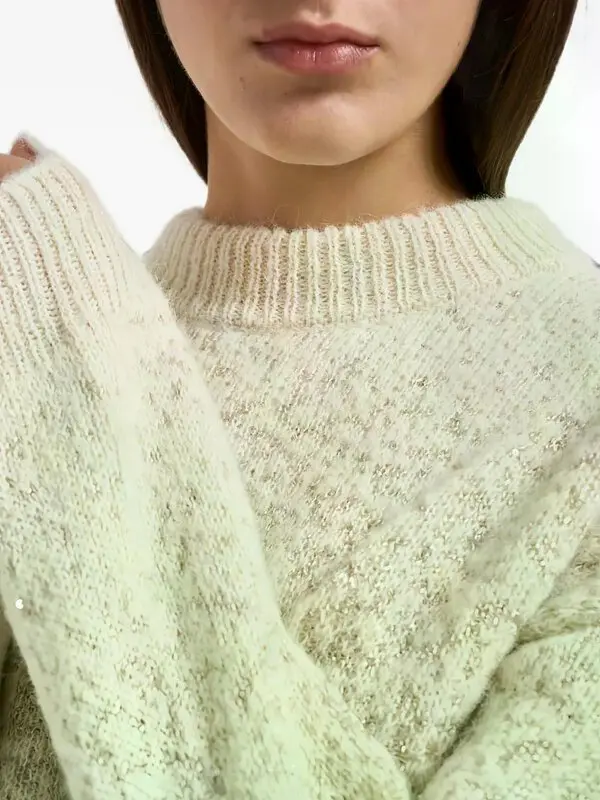 Peserico Sequin-embellished Bouclé-knit Sweater