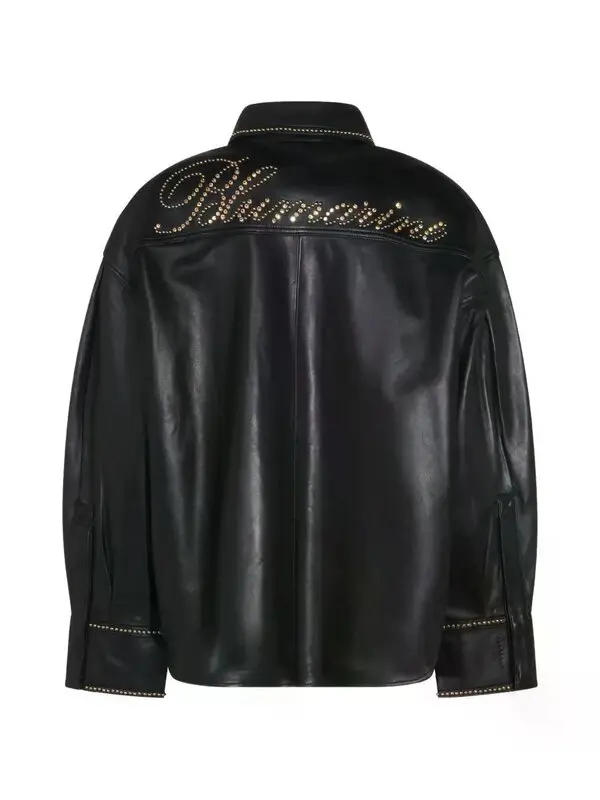 Blumarine Studded Leather Shirt
