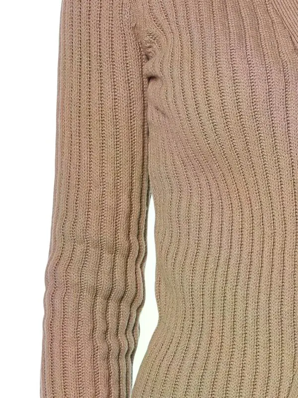 Dkny Ribbed-knit Button-up Cardigan