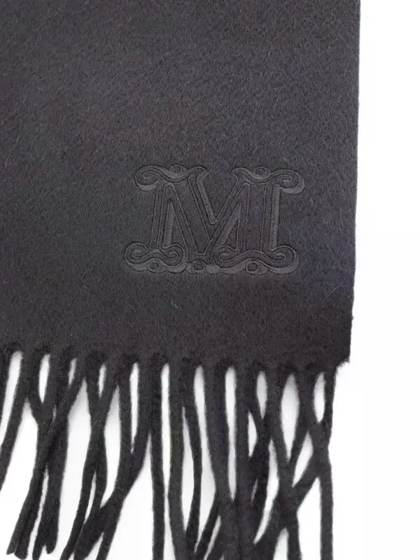 Max Mara 2020s Monogram Fringed Scarf