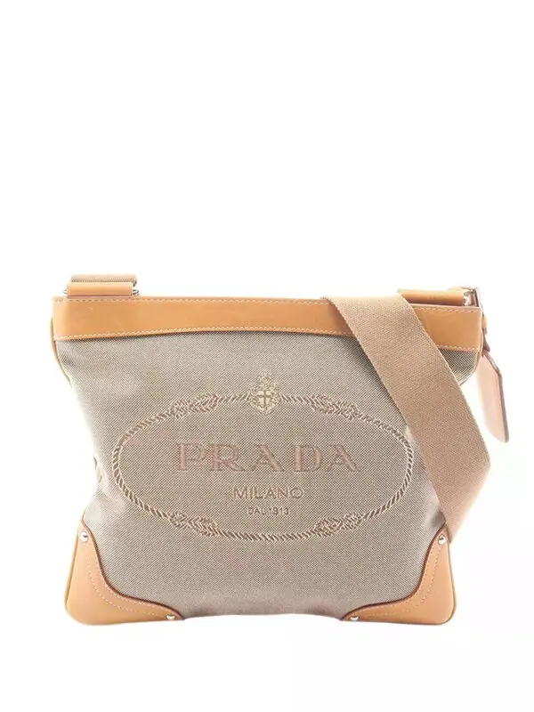 Prada 2000-2026 Canvas Canapa Logo Crossbody Bag