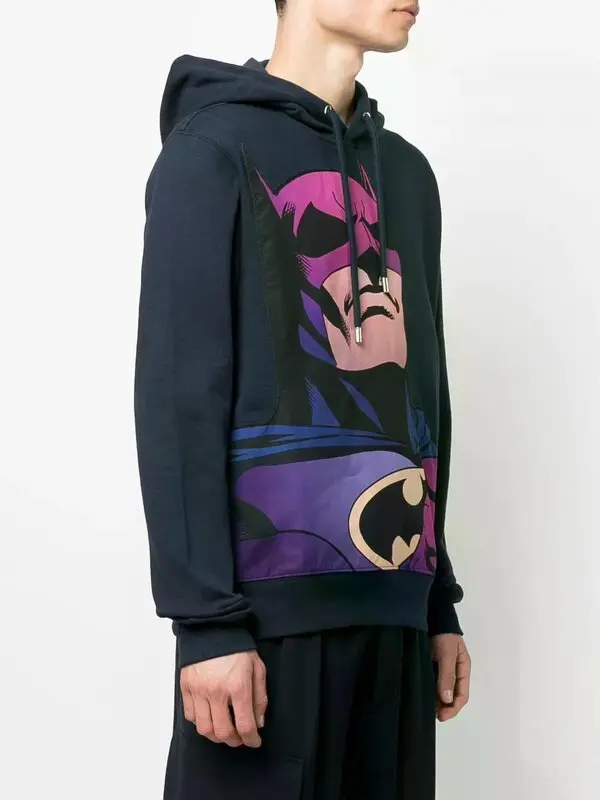 LANVIN Batman-print Cotton Hoodie