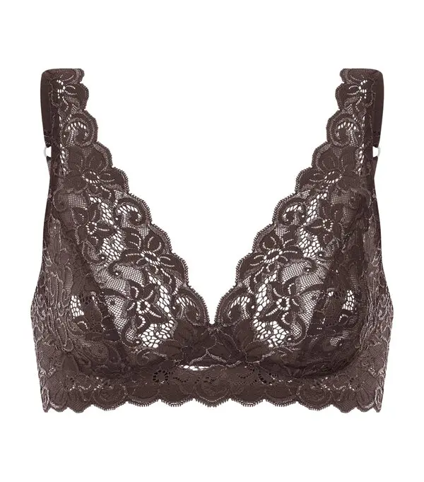Hanro Lace Moments Bra - Brown